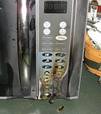 Microwaves can be a fire hazard