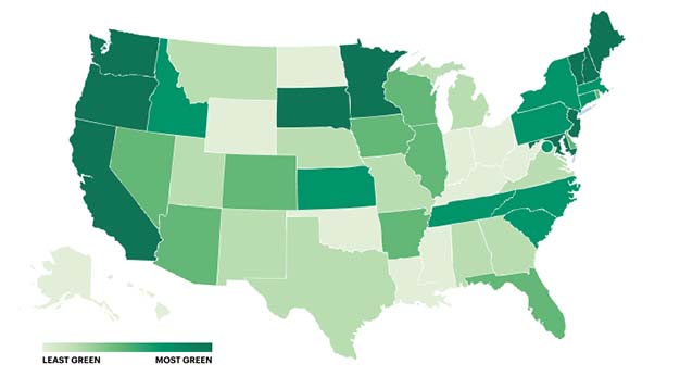 Greenest States in the U.S. (2021) | ConsumerAffairs