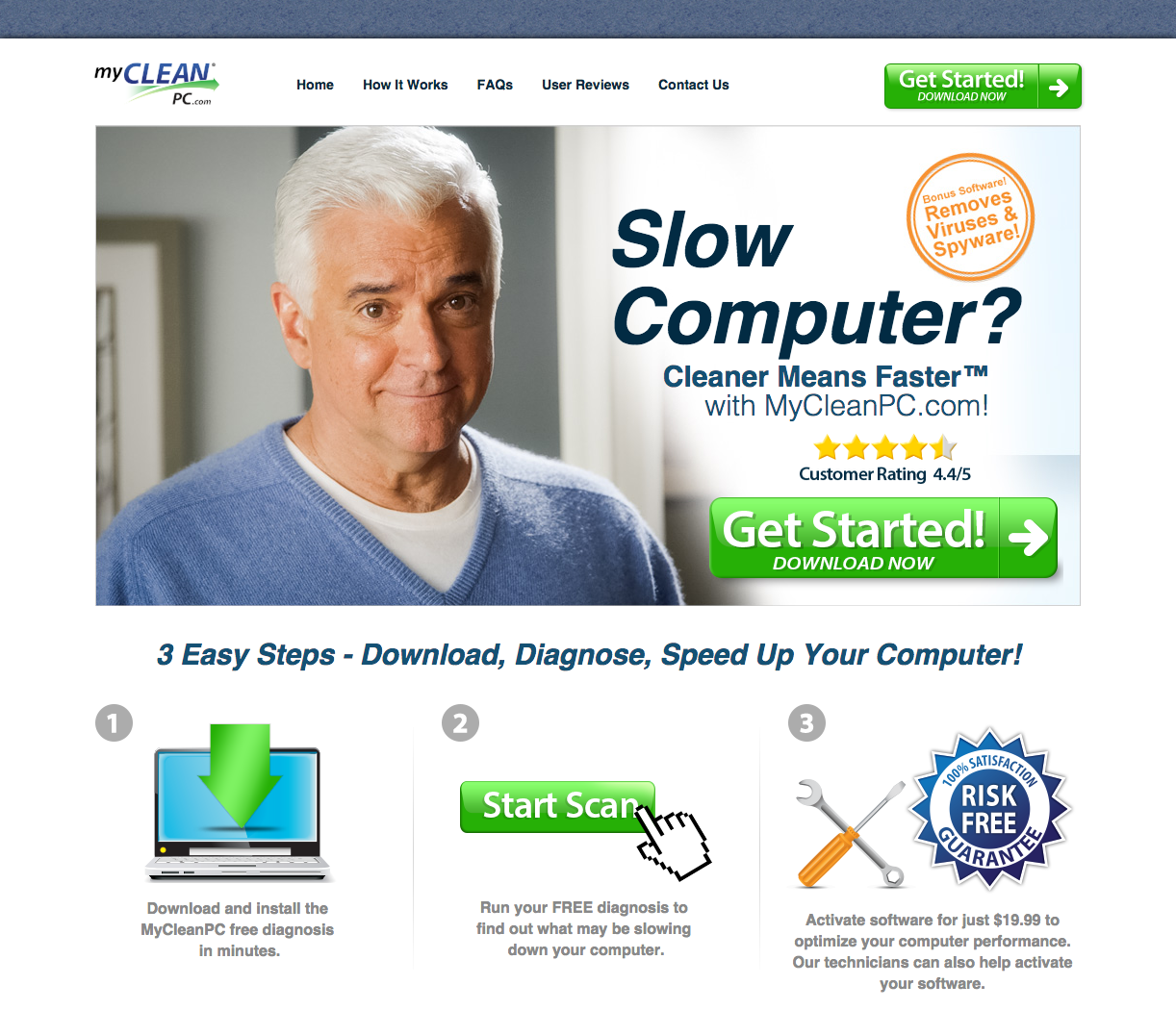 Top 84 Complaints and Reviews about MyCleanPC.com