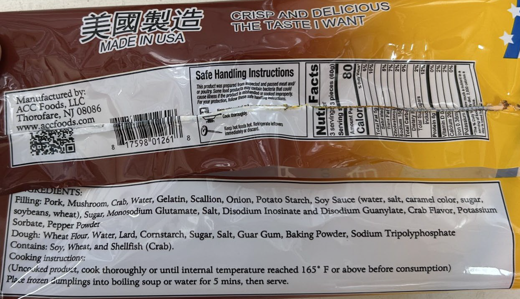 Nearly 65,000 pounds of pork buns recalled for undeclared allergen