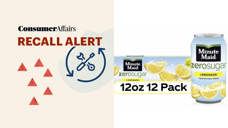 Minute Maid Zero Sugar Lemonade recalled because it has sugar