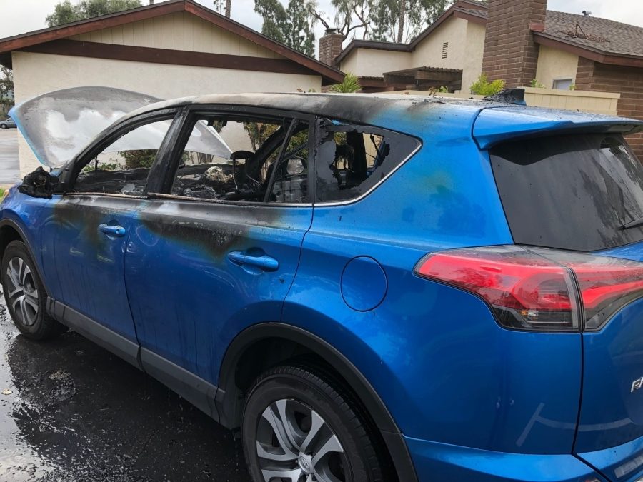 Another new Toyota RAV4 spontaneously caught fire, this time while its ...