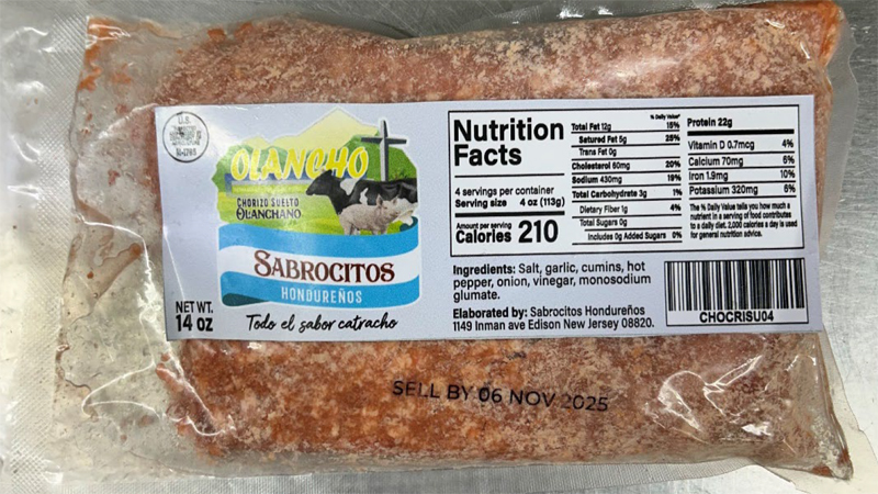 About 32,000 pounds of meat recalled because it wasn’t inspected