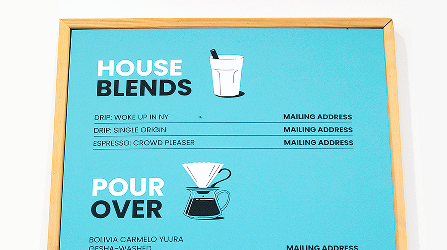 Get a free coffee in exchange for your e-mail address!