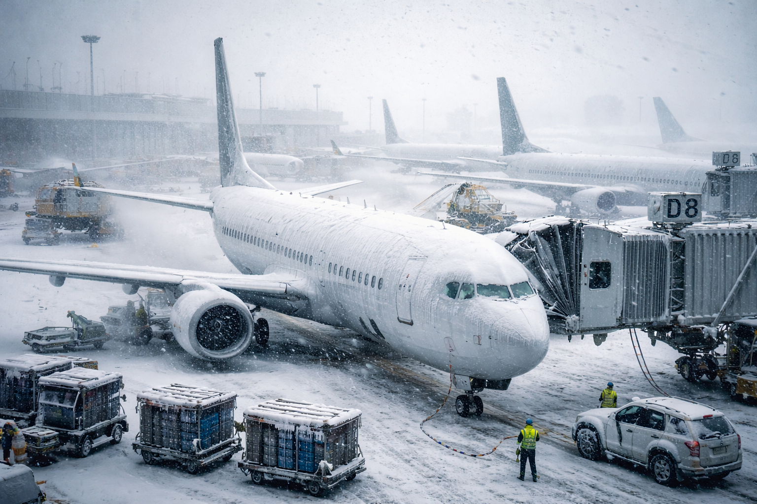 US air travel struggles to regain altitude after massive winter storm