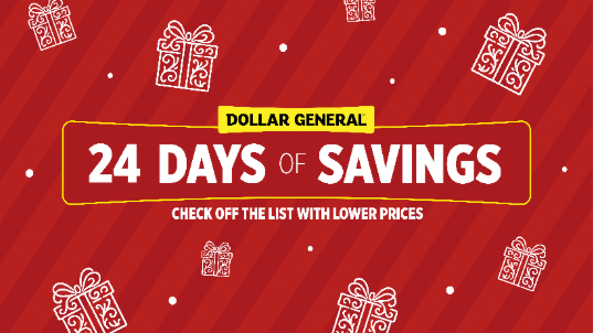 24 Days of Savings at Dollar General: Here’s what you need to know