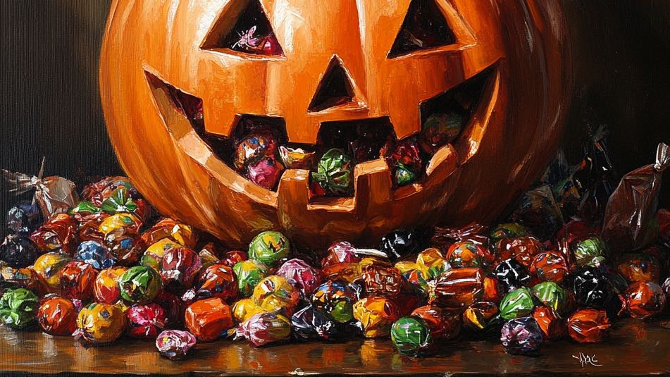 Here's a Halloween trick found in a lot of treats: titanium dioxide