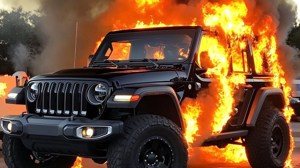 Newer hybrid electric Jeeps recalled for fire risk