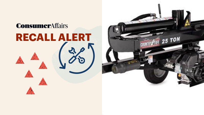 Oregon Tool recalls log splitters and cylinder kits