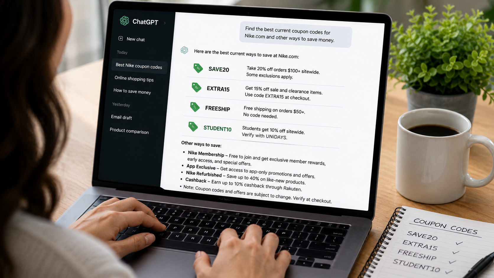 How smart shoppers use ChatGPT to find coupons and other hidden discounts